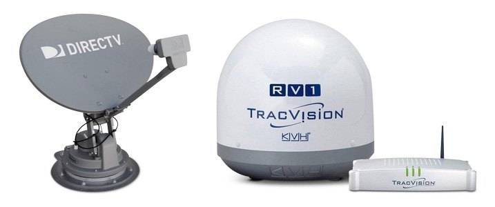 Satellite Dishes & TVs Bring Video Into Your RV