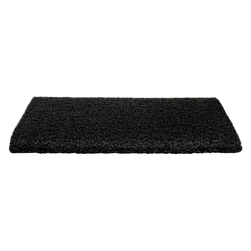 Camco® 42966 - Premium™ Black 23"W Turf Straight Entry Step Rug with UV ...