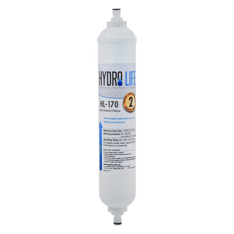 Camco® 52101 - HL 170 - QC KDF/GAC 1 GPM Water Filter - CAMPERiD.com