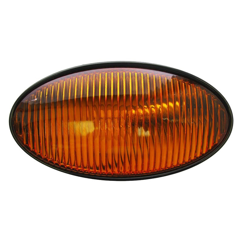 Optronics® RVPL5ABP - RVPL5 Series Oval Amber Lens Black Case ...