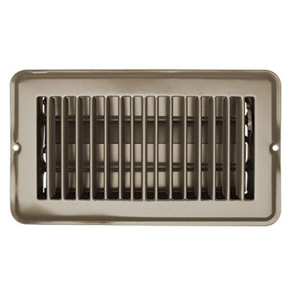 RV Designer® H871 - 4" x 8" Tan Metal Dampered Floor Register ...