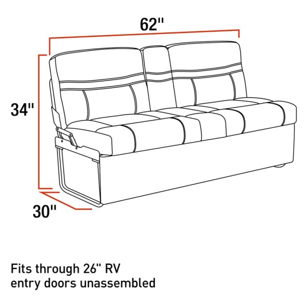 Thomas Payne 62 Altoona Jackknife RV Sofa with Kickboard CAMPERiD